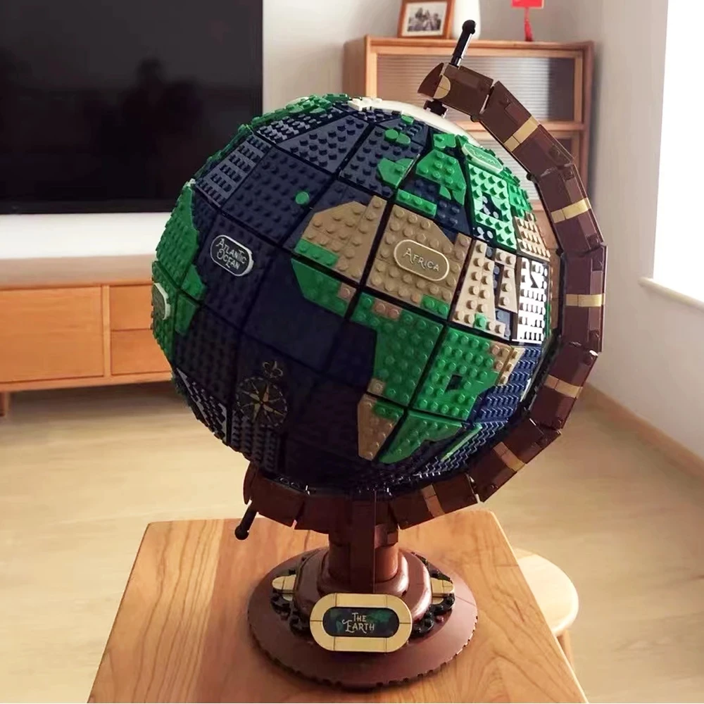 Moc-Bricks-1587Pcs-Earth-Globe-Modular-Building-Blocks-Assembly-Bricks ...