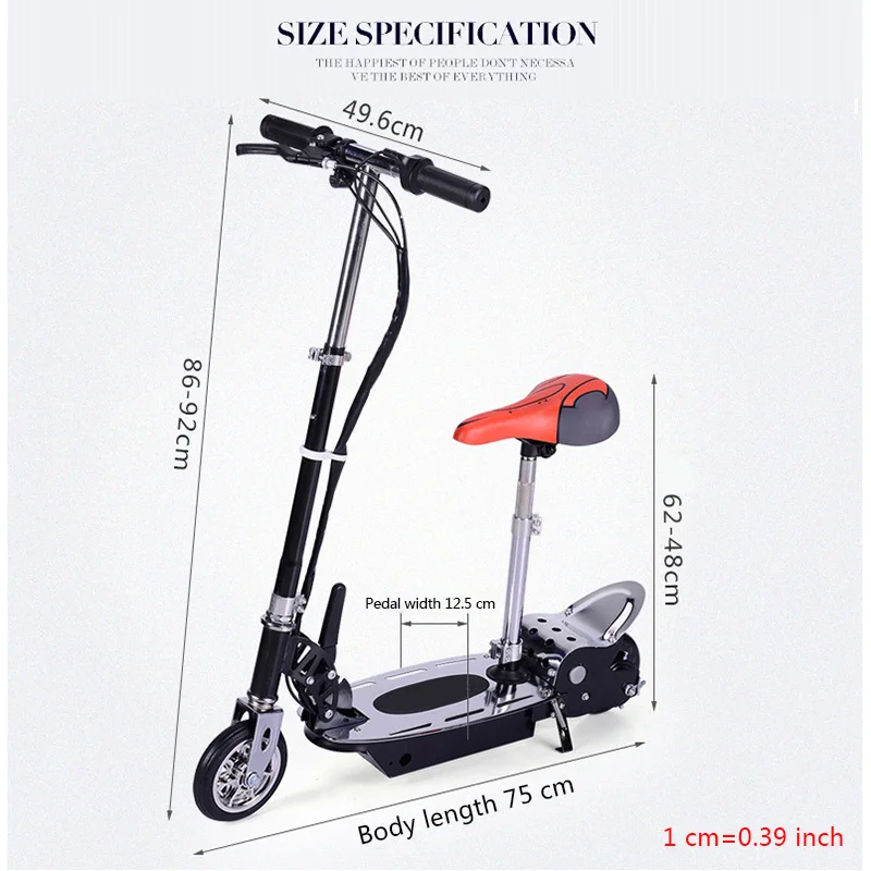 Foldable Electric Scooter Adult Scooter Mini Lightweight Household ...