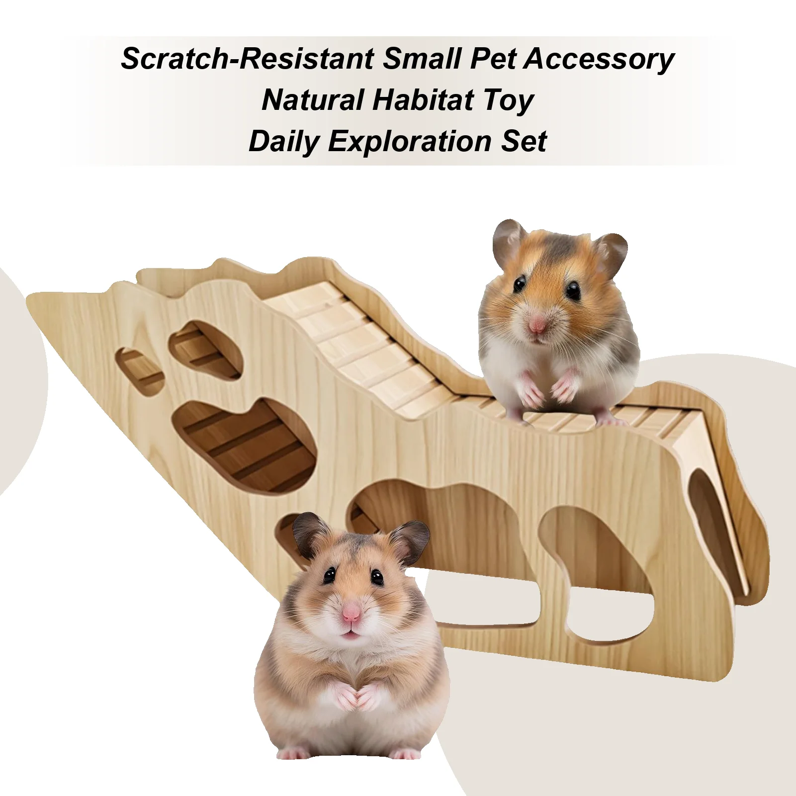 Hamster Climbing Toys Wooden Ladder House Hamster Bridge Cage ...