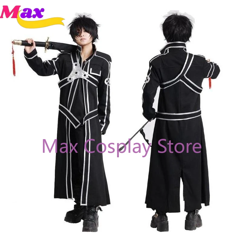Max-Cosplay-Costume-Kirigaya-Kazuto-Robe-Anime-SAO-Kirito-Long-Overcoat ...