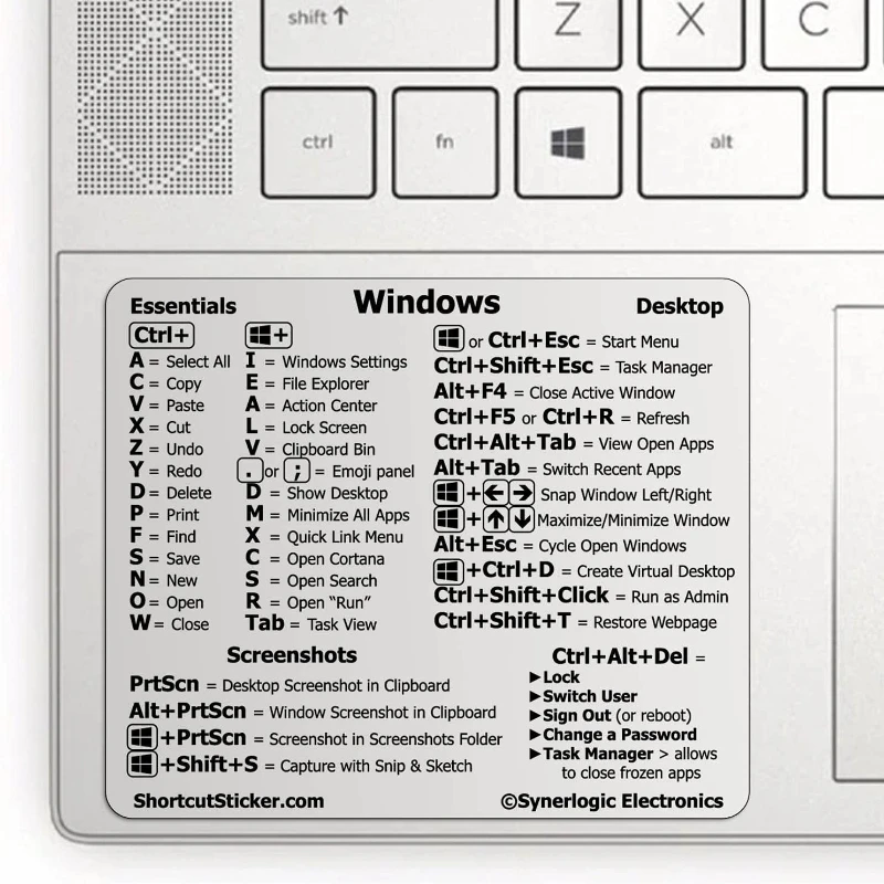For-Windows-PC-Computer-Reference-Keyboard-Shortcut-Sticker-Adhesive ...