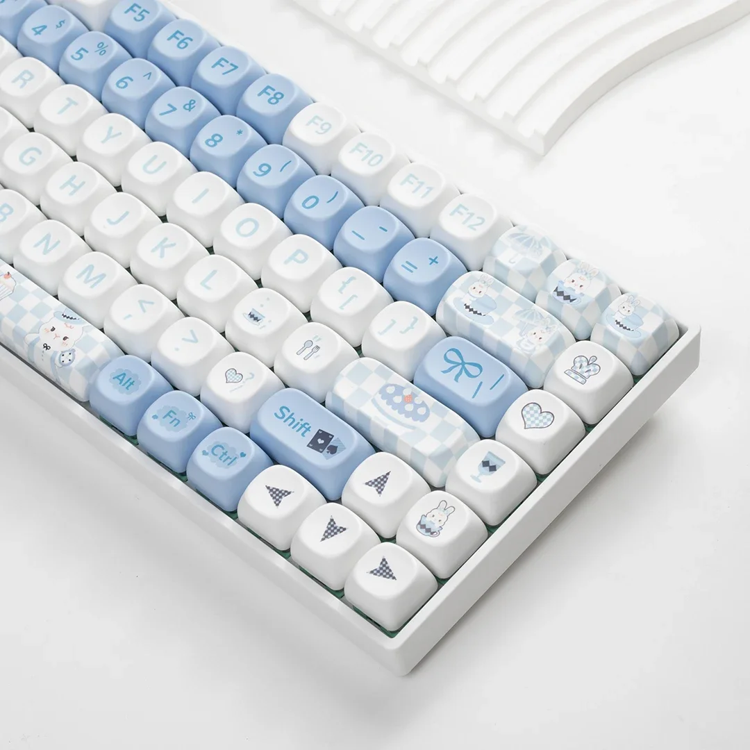 Moa-Cute-Blue-Bow-Keycap-Alice-Keycap-Pbt-Material-Sublimation-Process ...