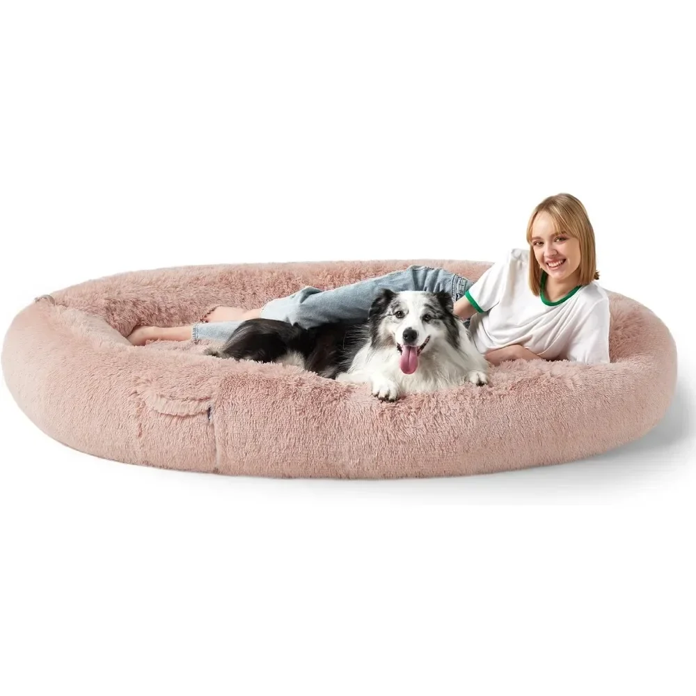 Bedsure-Human-Dog-Bed-for-People-Adults-Calming-Human-Size-Giant-Dog ...