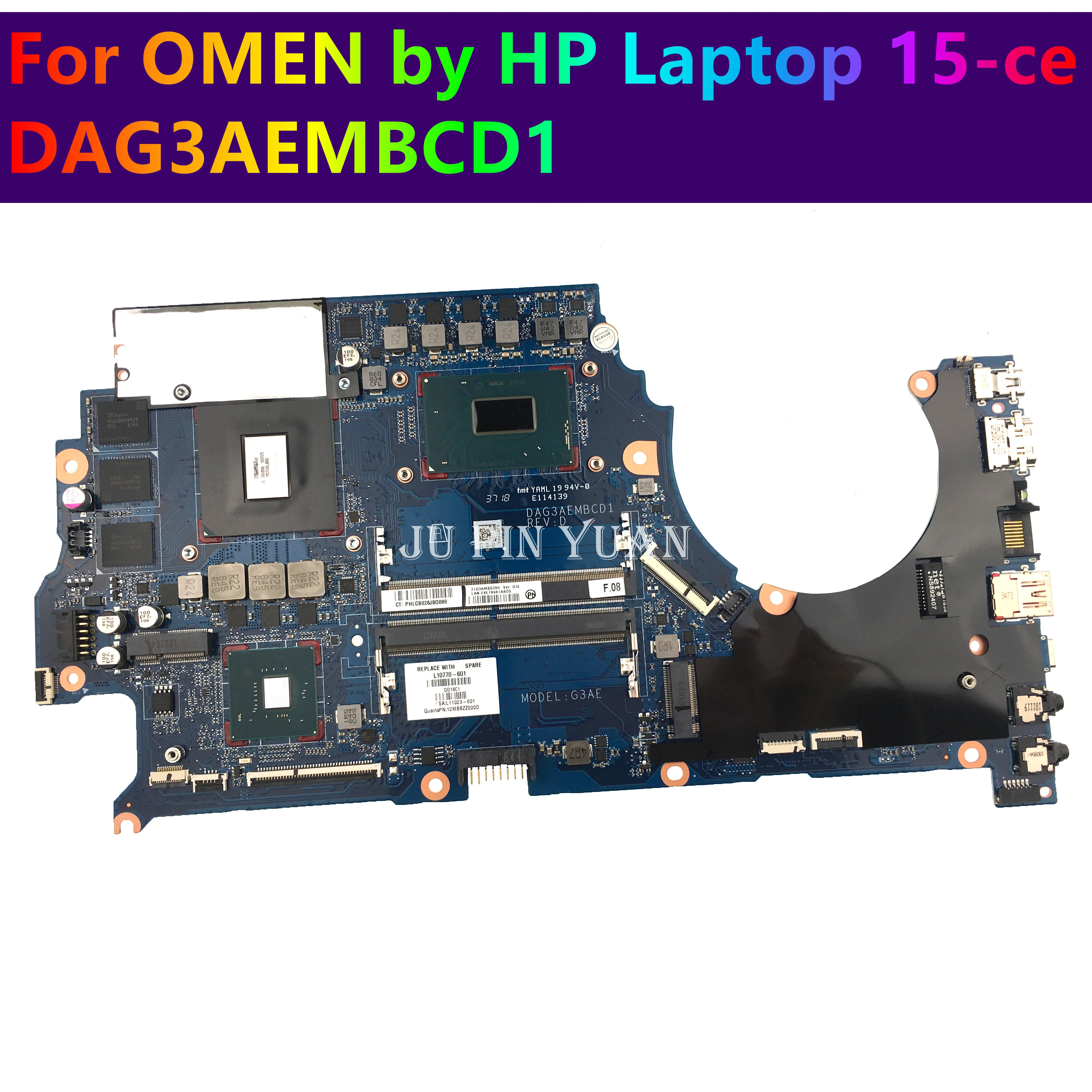 OMEN placa base para ordenador portátil HP 15 CE 15T CE, placa base ...