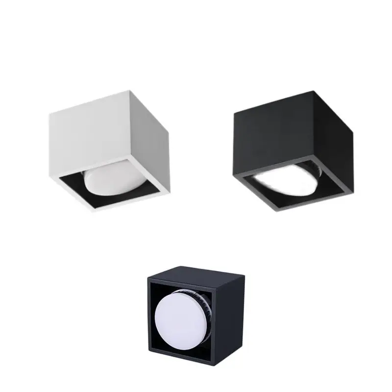 Surface Mount Angle Adjust Square Downlight with Replaceable Gu53 LED ...