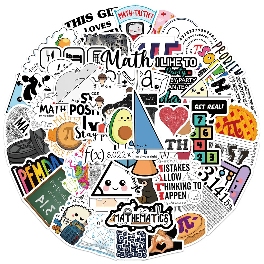 50pcs-Mathematical-Formula-Math-Stickers-For-Guitar-Cup-Scrapbook ...