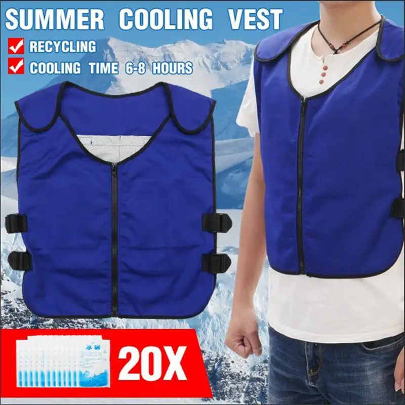 Summer-Body-Cooling-Vest-Ice-Bag-Air-Conditioning-Cooling-Clothing-For ...
