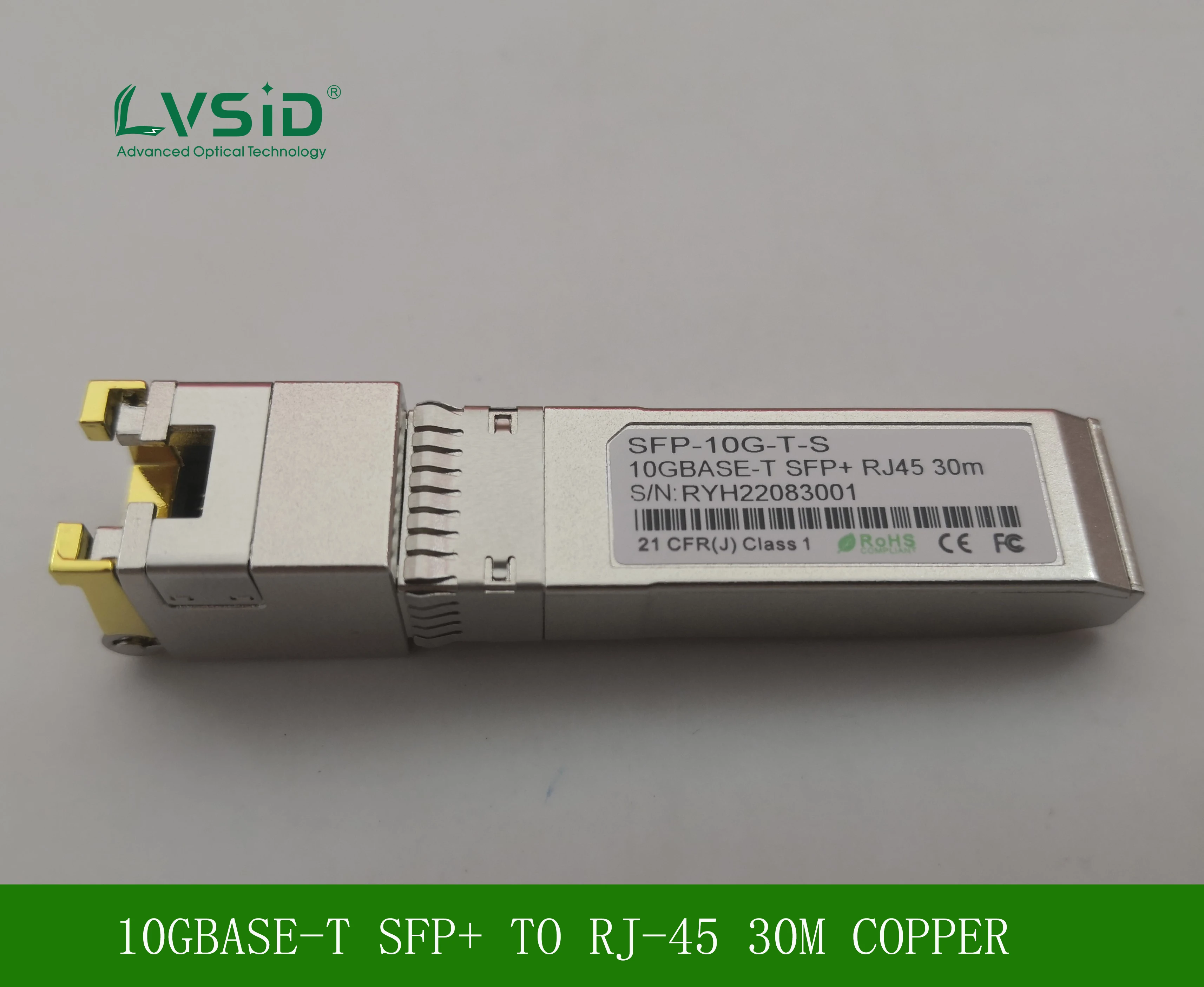 SFP-10G-T-S COMPATIBLE HPE 10GBASE-T SFP+ TO RJ-45 30M COPPER OPTICAL ...