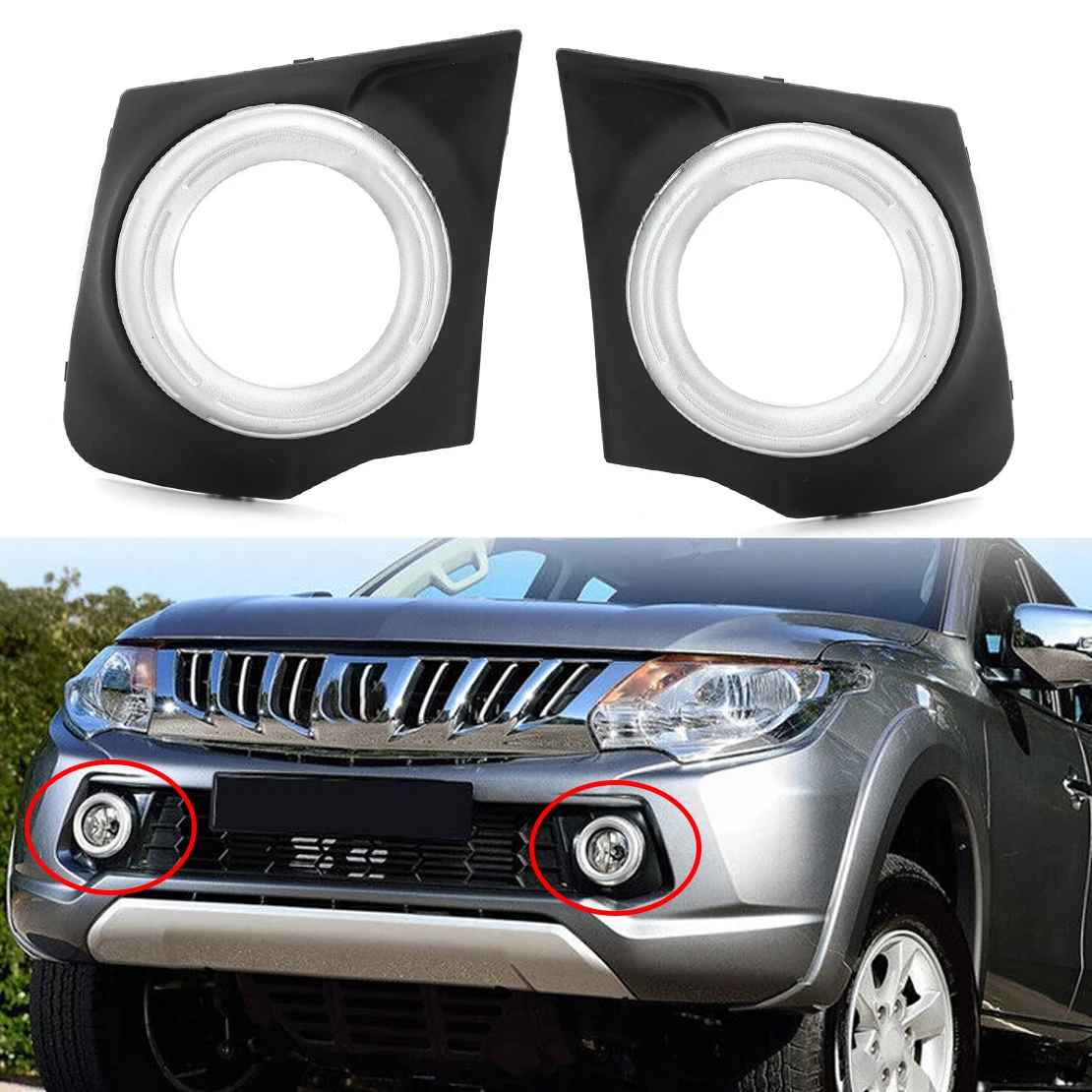 8321A593HA 8321A594HA 1 Pair Car Front Left Right Fog Light Lamp Frame ...