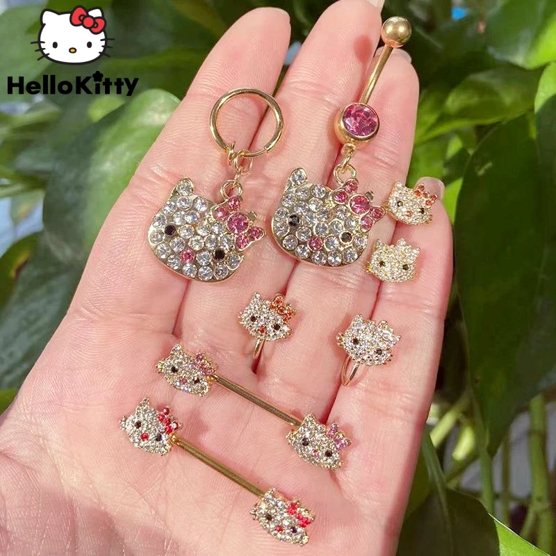 Hello Kitty Gold Earrings