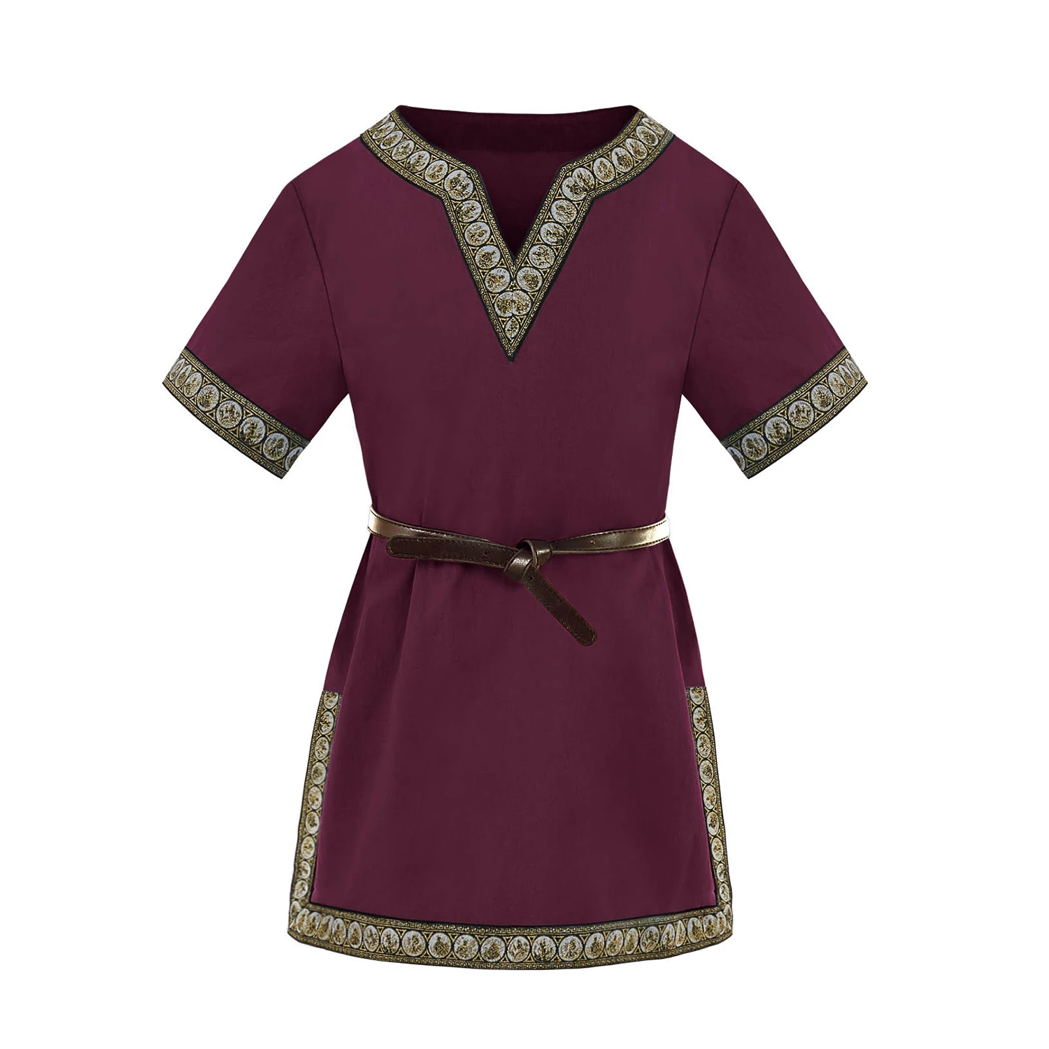 Túnica de manga corta estilo victoriano medieval steampunk de estilo ...