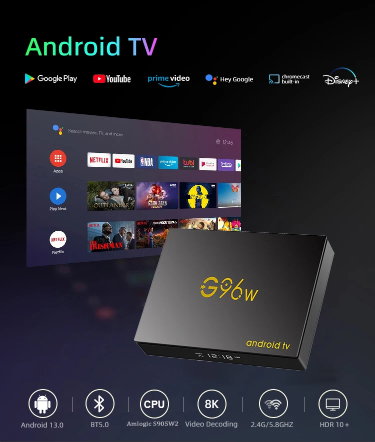 TV-Box-inteligente-con-Android-13-8K-Ultra-HD-asistente-de-Google ...