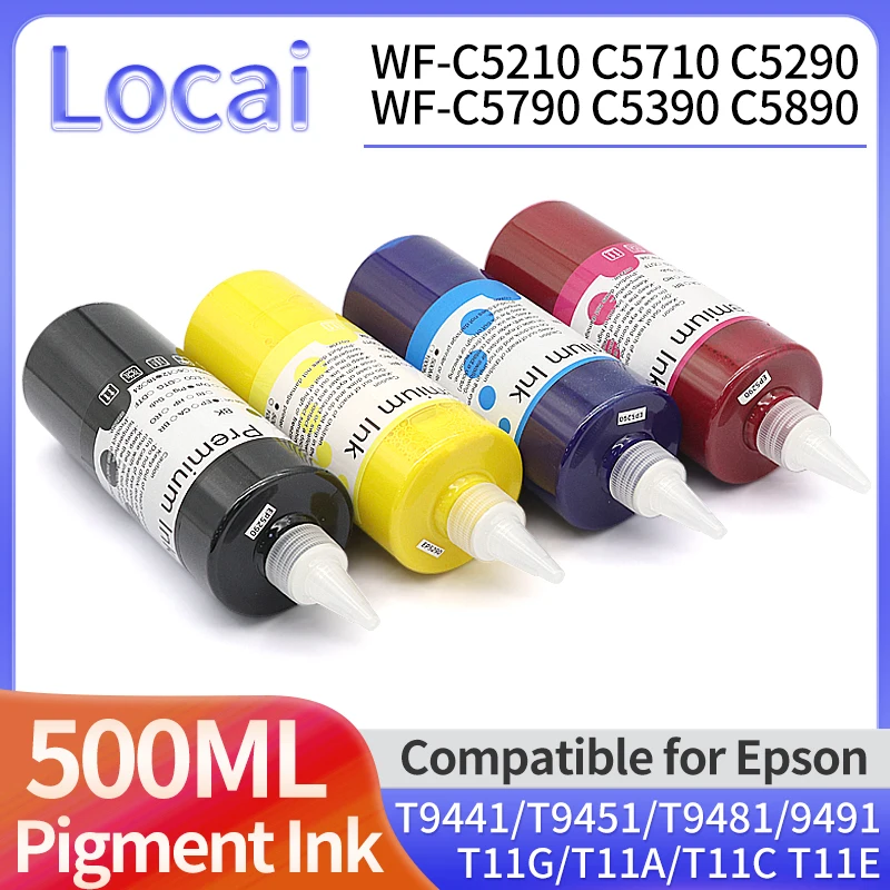 500ml-C5210-Pigment-Ink-For-Epson-WorkForce-Pro-WF-C5290-C5790-C5210 ...