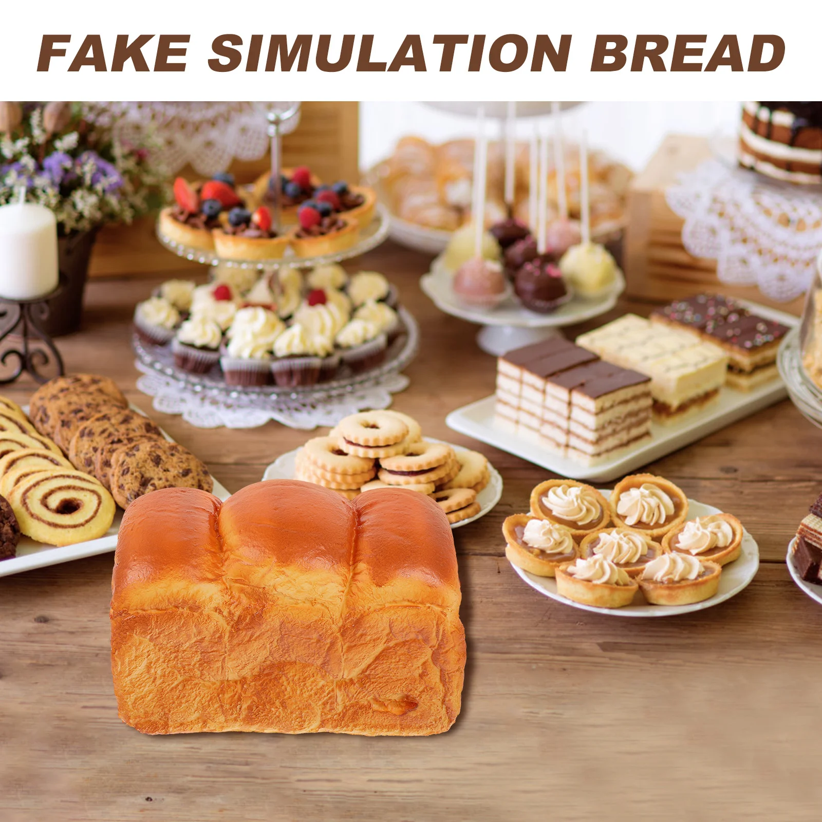Artificial Bread Realistic Bread Model Showcase Model Imitation Bread ...