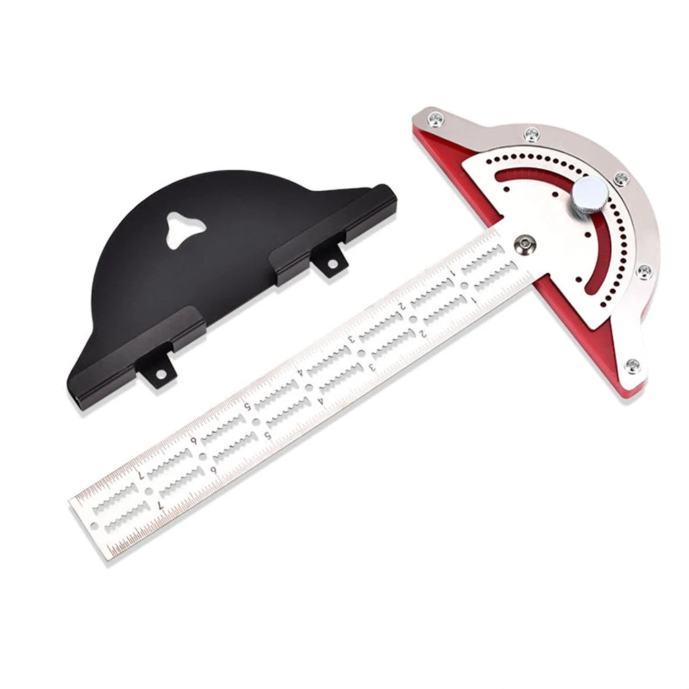 Woodworkers-Edge-Ruler-Stainless-Steel-Protractor-Precision-Carpenter ...
