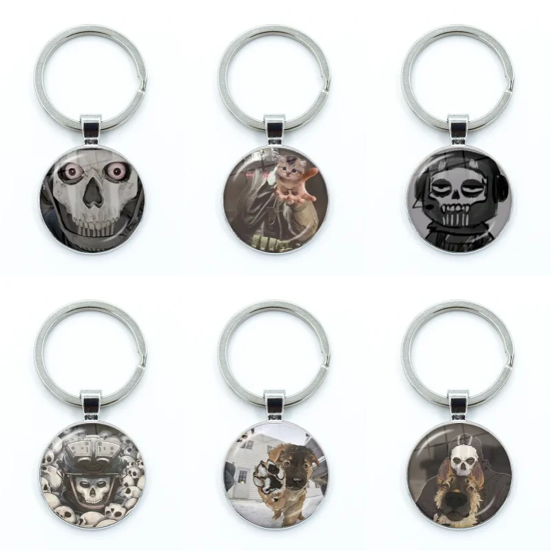 Call-of-Duty-Ghost-Koing-Cute-Anime-Cartoon-Shooting-Game-Glass-Pendant ...