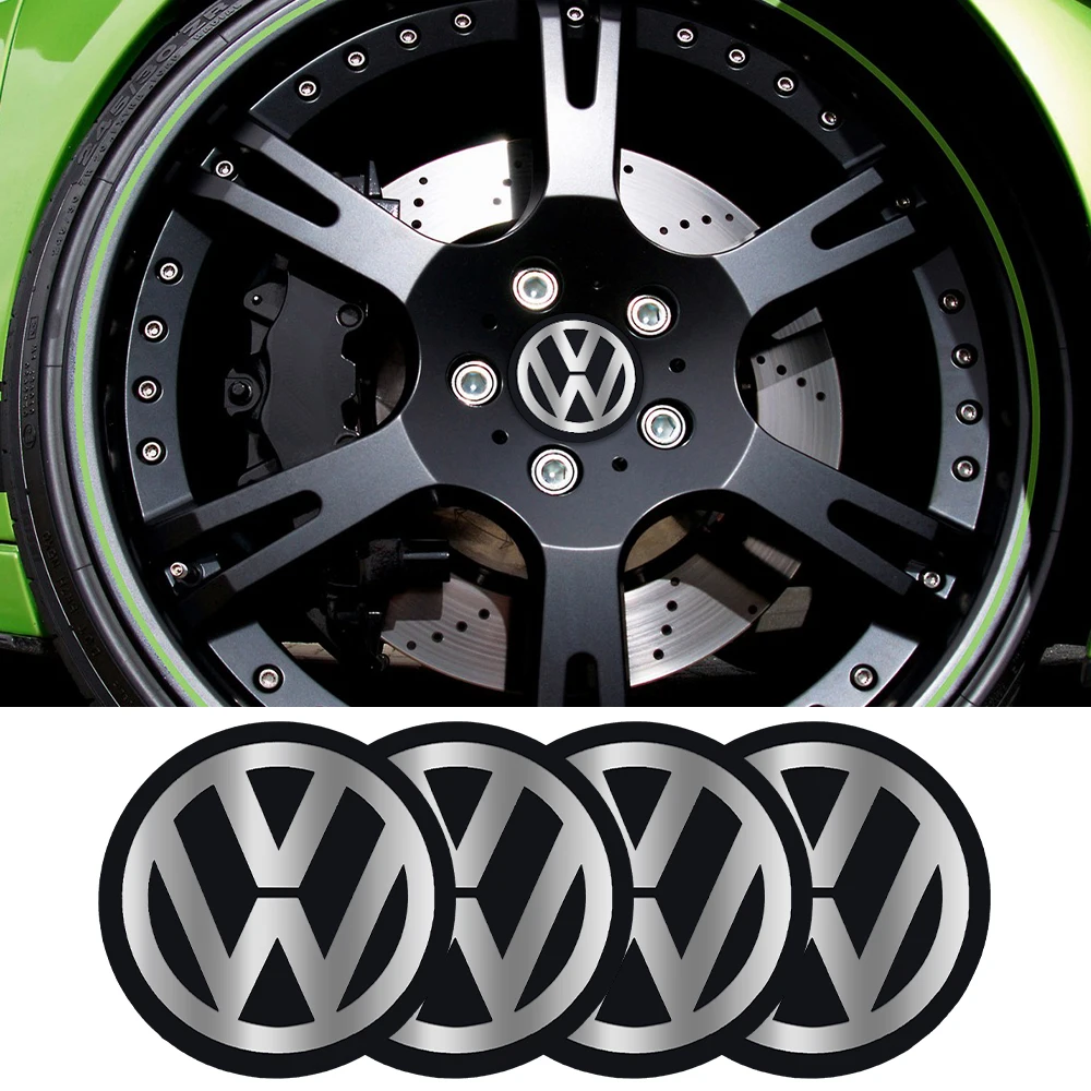 4Pcs-Car-Aluminum-Alloy-Wheel-Center-Hub-Caps-Stickers-Decoration-For ...