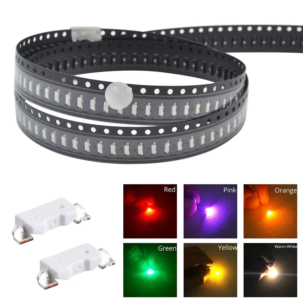100Pcs-335-SMT-SMD-White-Yellow-Pink-Orange-Red-Green-Blue-Purple-Light ...