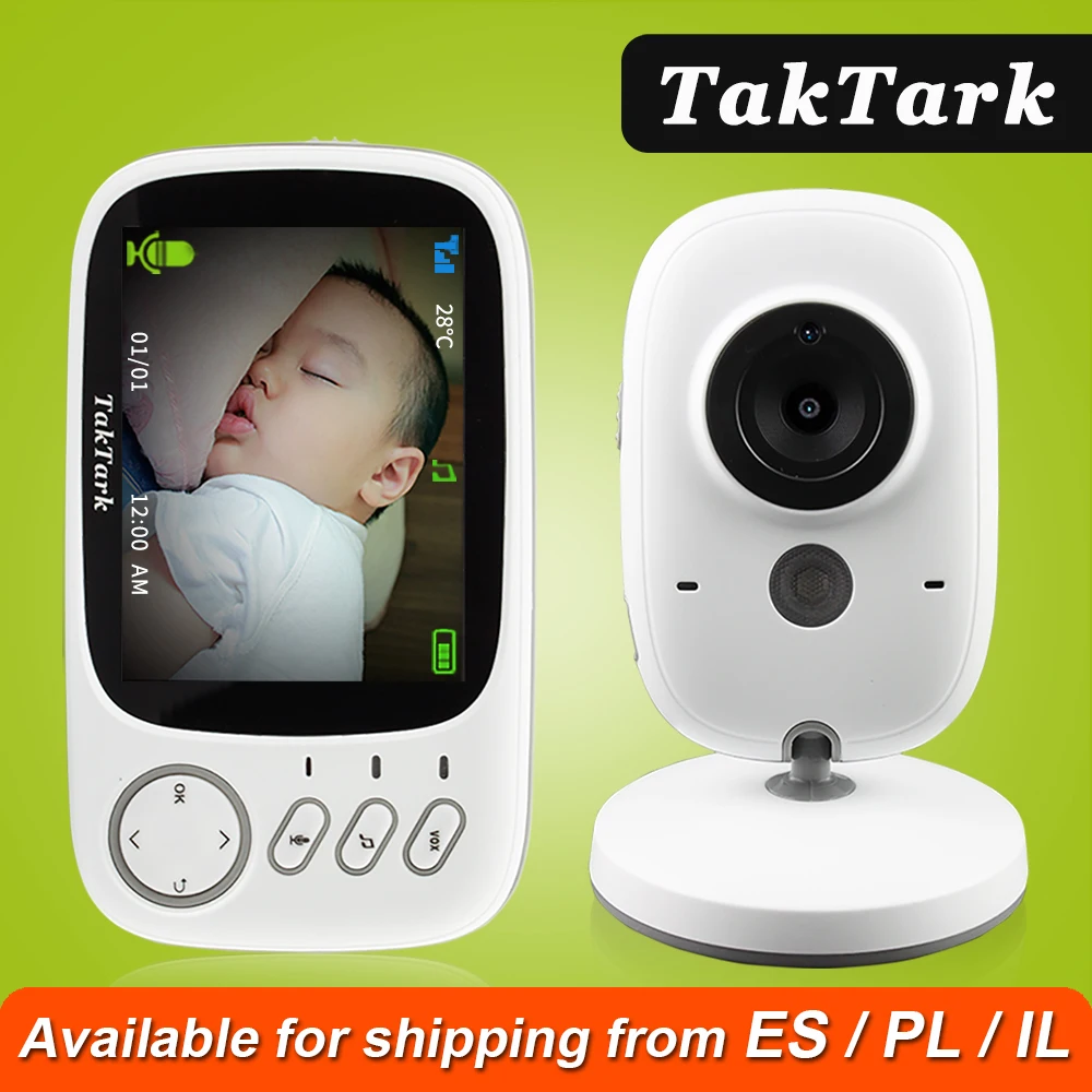 3.2 Inch Wireless Video Color Baby Monitor High Resolution Baby Nanny ...