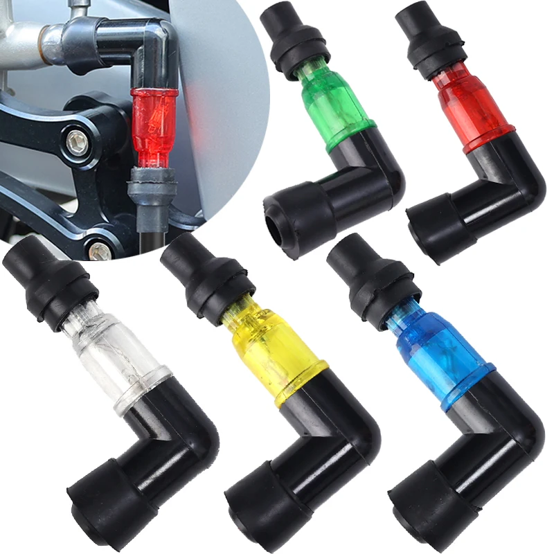 2/1pcs Motorbike Flashing Spark Plug Cap Elbow Ignition Spark Plugs ...