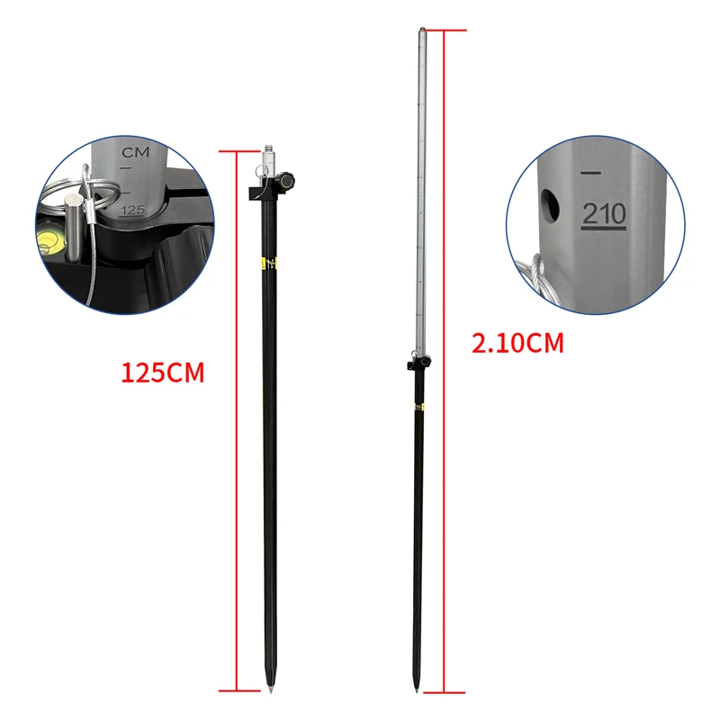 Carbon-Fiber-Telescopic-gps-Pole-GPS-RTK-Survey-Pole-From-1-25M-To-2-1M ...