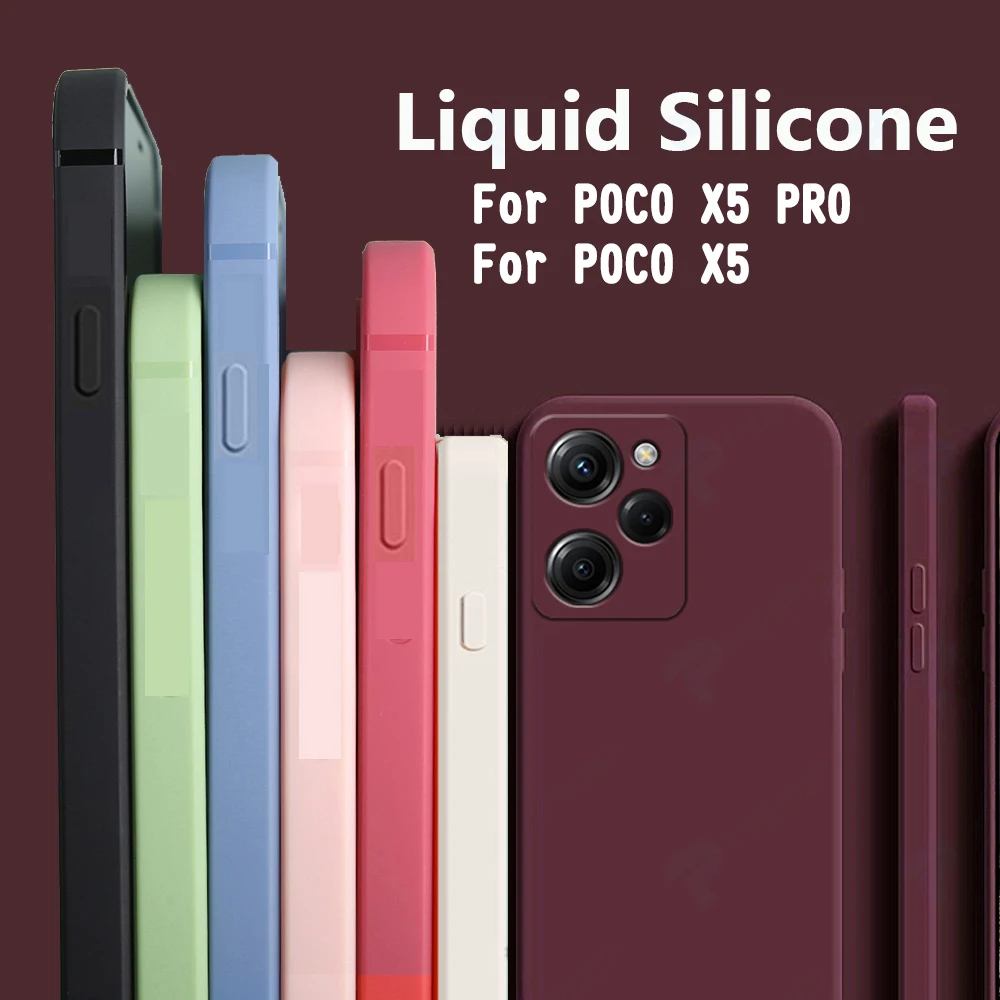 Poco-X5-Pro-5g-Phone-Cover-Liquid-Silicone-Phone-Case-for-POCO-X5-PRO ...