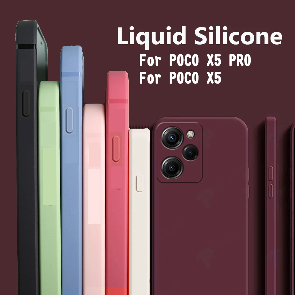 Poco X5 Pro 5g Phone Cover Liquid Silicone Phone Case for POCO X5 PRO ...