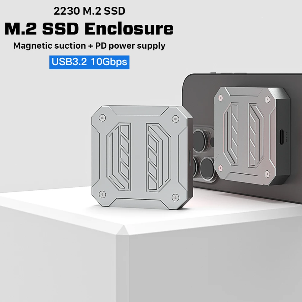 Portable-Magnetic-Mini-2230-M-2-SSD-Case-NVMe-Enclosure-10Gbps-M-2-to ...
