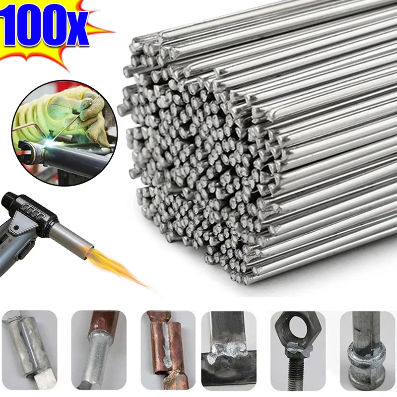 100-10Pcs-Low-Temperature-Easy-Melt-Aluminum-Universal-Silver-Welding ...