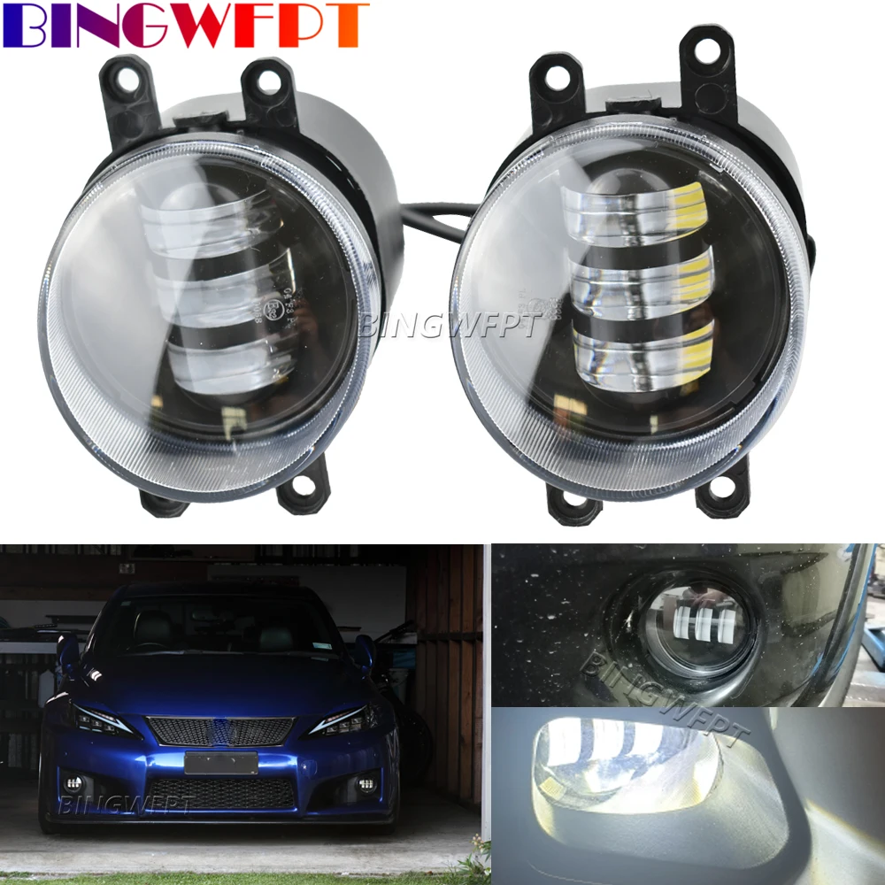 Pair-Waterproof-Car-FogLamp-For-Lexus-RX350-ES350-Object-For-Land ...