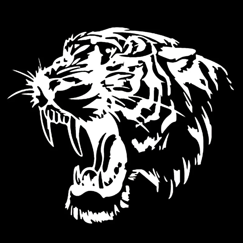 Car-Sticker-Ferocious-Saber-toothed-Tiger-Vinyl-Waterproof-Cool ...