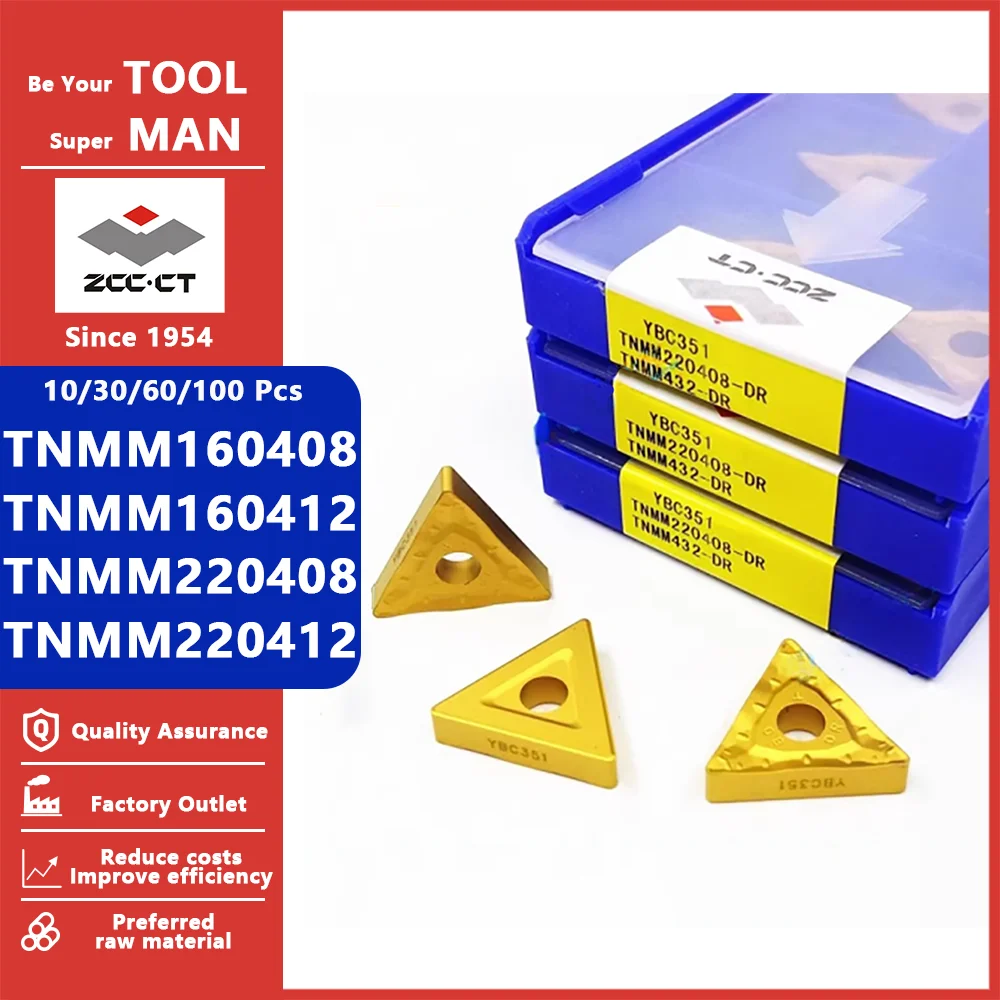 ZCC TNMM 160408 160412 220408 220412 Carbide Insert External Turning ...