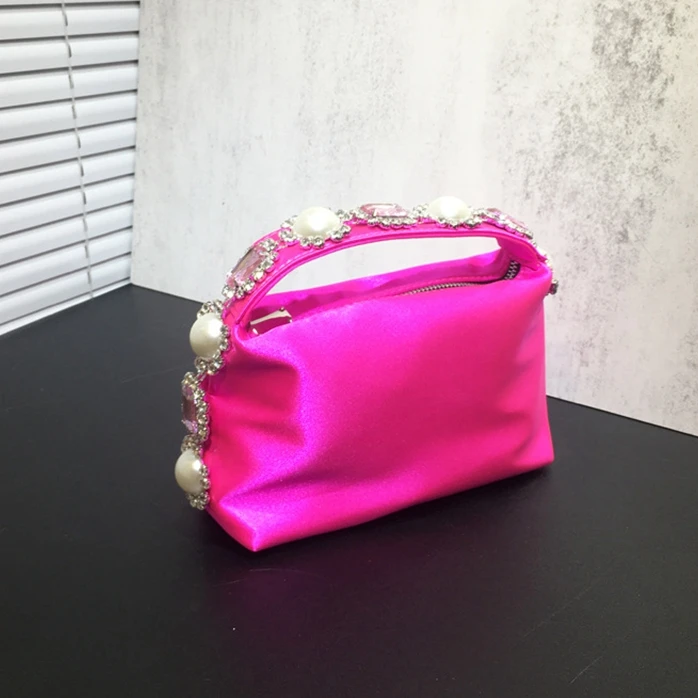 Lady Fushia/Blue/Yellow/Purple Wedding Clutch Purse Evening Bags ...