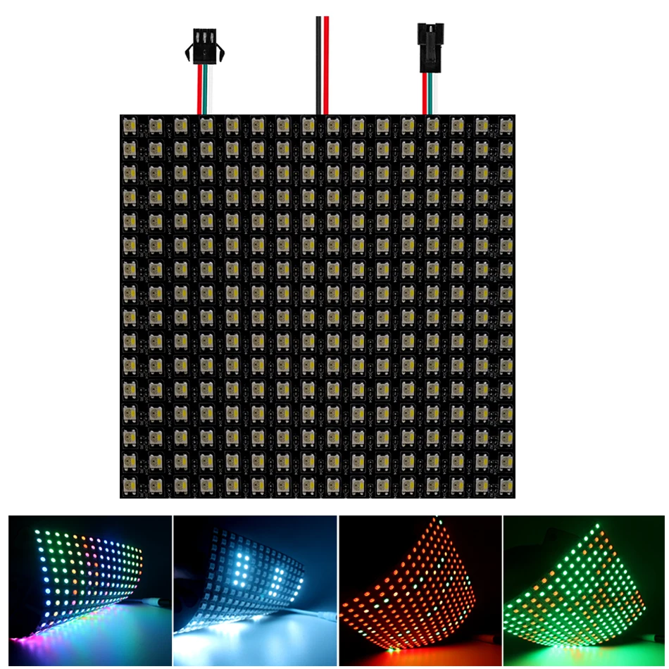 SK6812-RGBW-LED-Pixel-Panel-Light-256LEDs-16X16-WS2812B-Digital-Screen ...