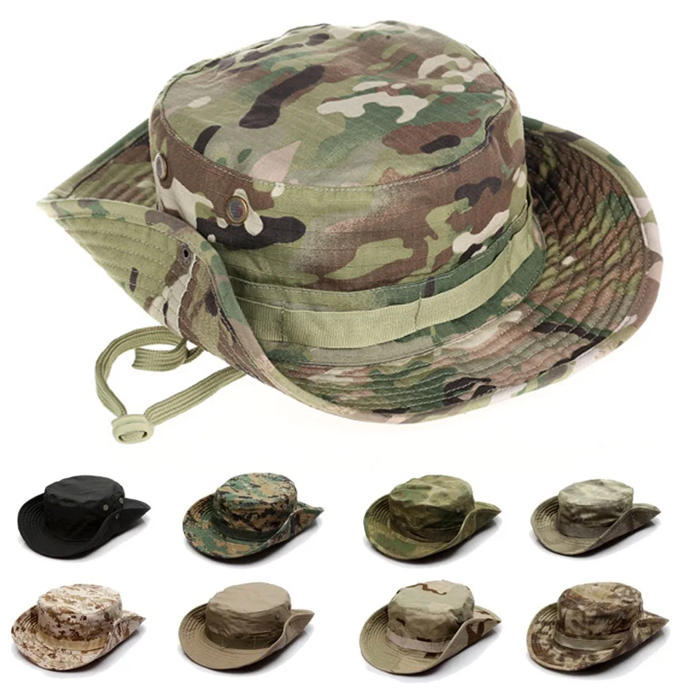 Boonie Sombrero táctico militar para hombre, gorra de camuflaje del ...