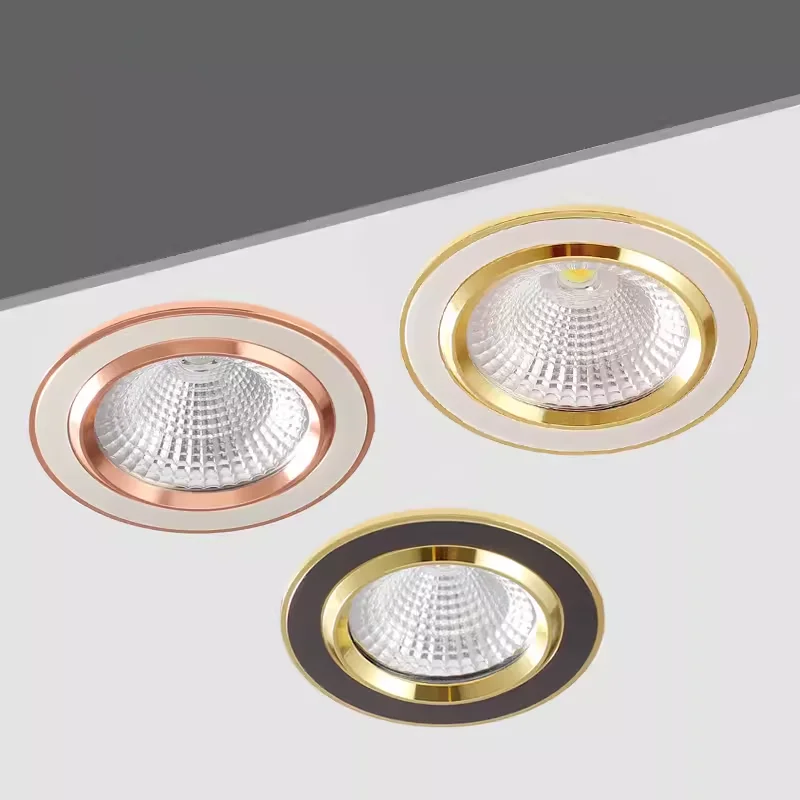 Gold electroplating ultra-high quality Recessed LED Downlights Dimmable ...