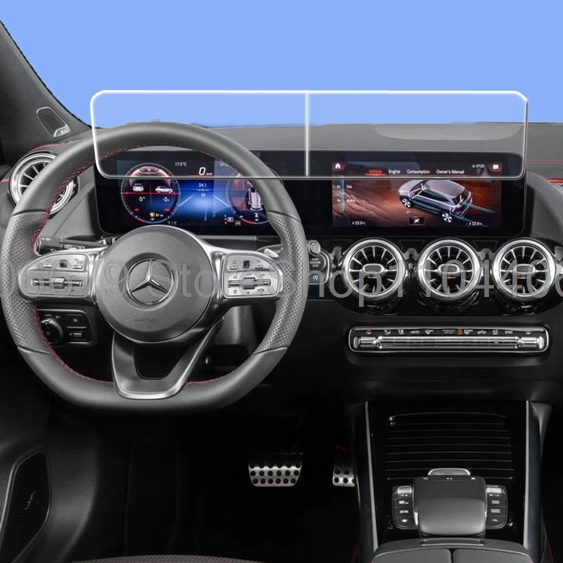 Tempered Glass screen protector film For Mercedes GLA 180 2020 -2025 10 ...