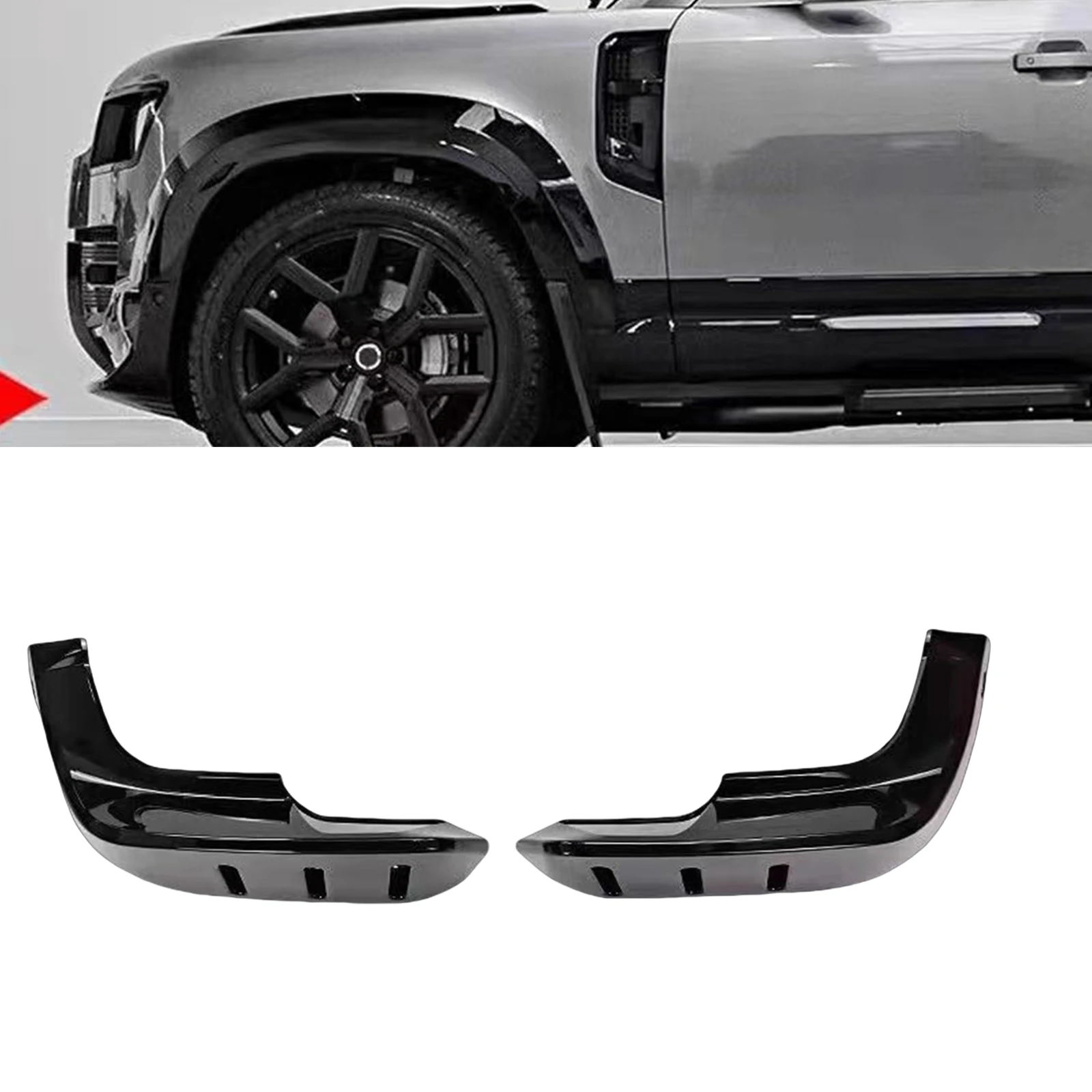 Front Bumper Side Spoiler Cover For Land Rover Defender 110 90 130 2020 ...