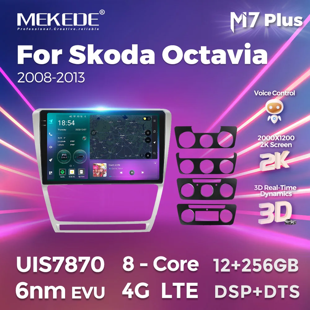 MEKEDE-UIS-7870-Car-Intelligent-System-For-Skoda-Octavia-2008-2013-Car ...