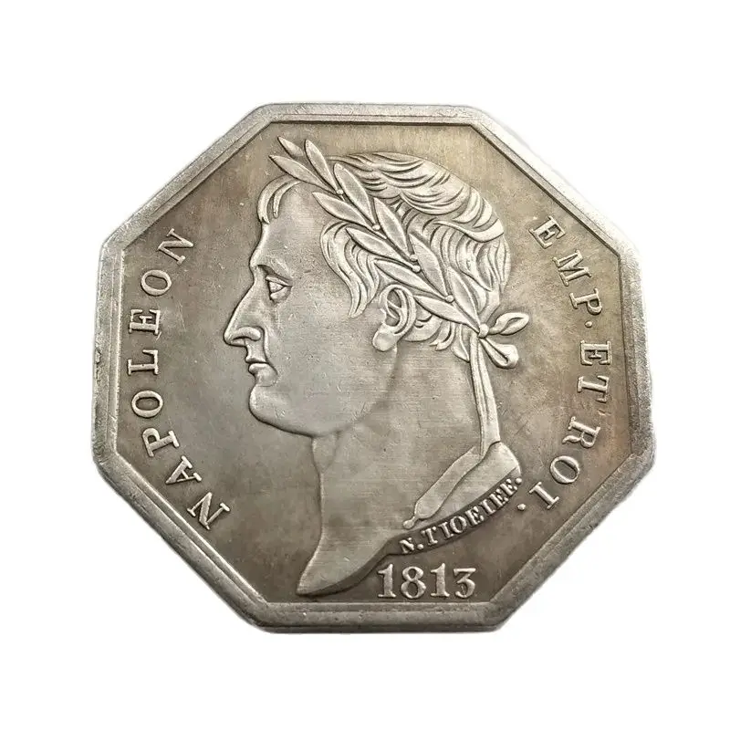 French-Octagon-Silver-Coins-Medal-Commemorative-Coin-Collectibles-Home ...