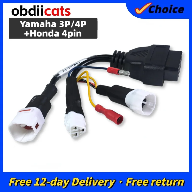 For-Yamaha-3pin-4pin-for-Honda-4pin-Motorcycle-Cable-3IN1-Motor ...