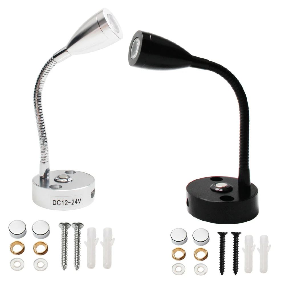 DC12V-24V-Reading-Lamp-RV-Boat-Light-Bedside-Camper-Trailer-Motorhome ...