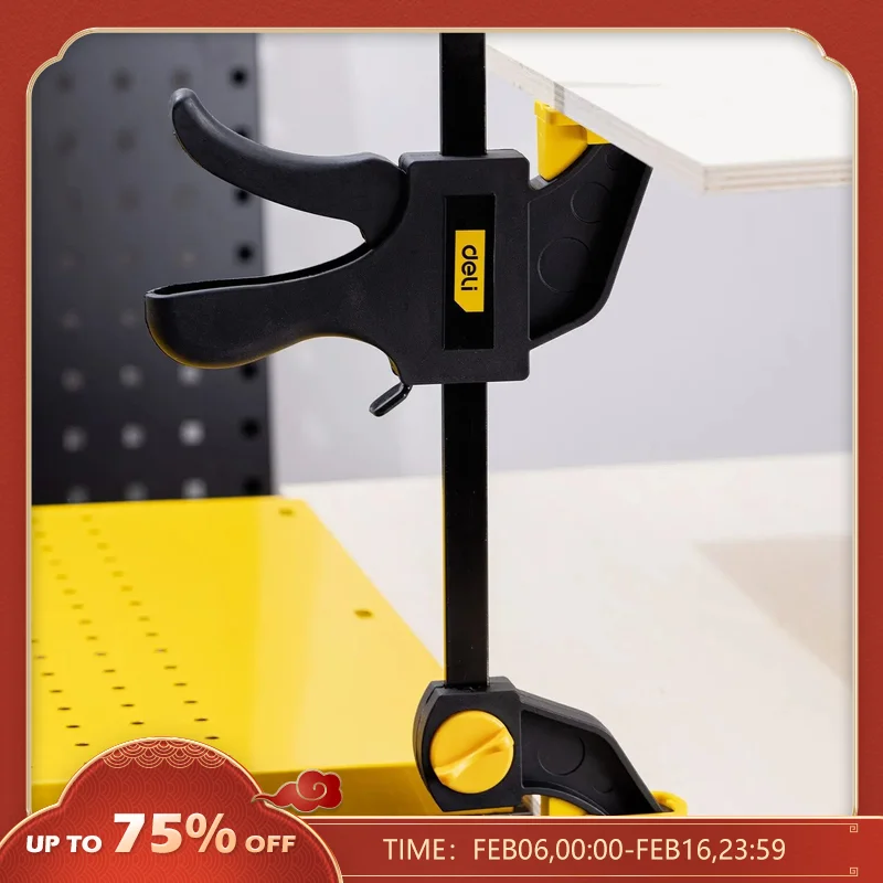 Deli-12-Inch-Quick-Bar-Clamp-Heavy-Duty-Wood-Working-Work-Bar-Clamp ...