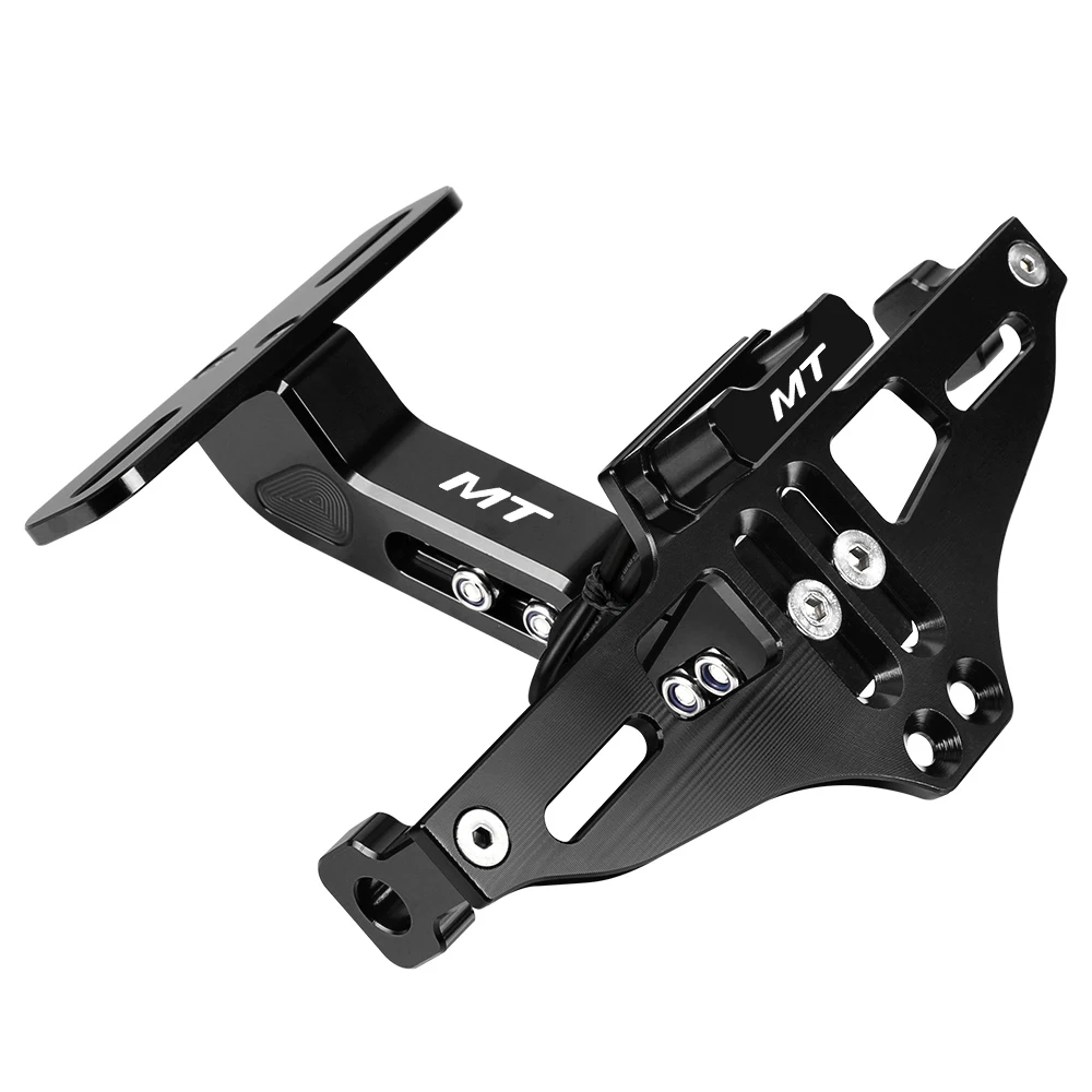 Motorrad-hinten-Kennzeichen-halterung-Blinker-f-r-Yamaha-MT-07-09-10 ...