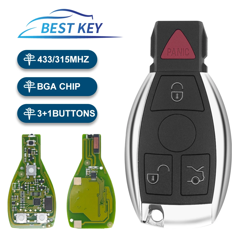 Best-KEY-BGA-Style-4-Buttons-Remote-Smart-Car-Key-315Mhz-433MHz-for-MB ...