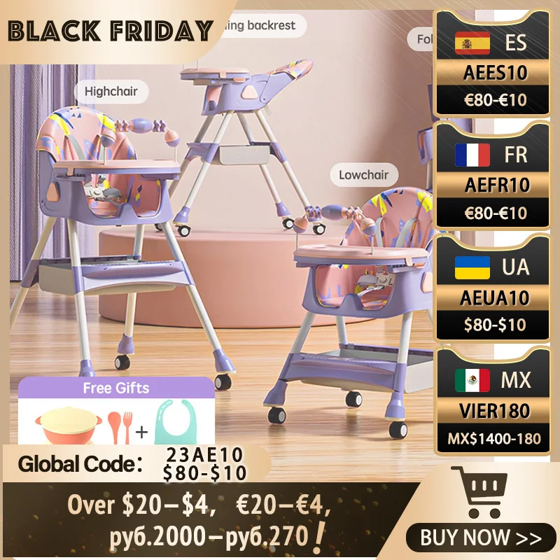 Reclining-Baby-Eating-Chair-Multi-functional-Foldable-Kids-Dinning ...