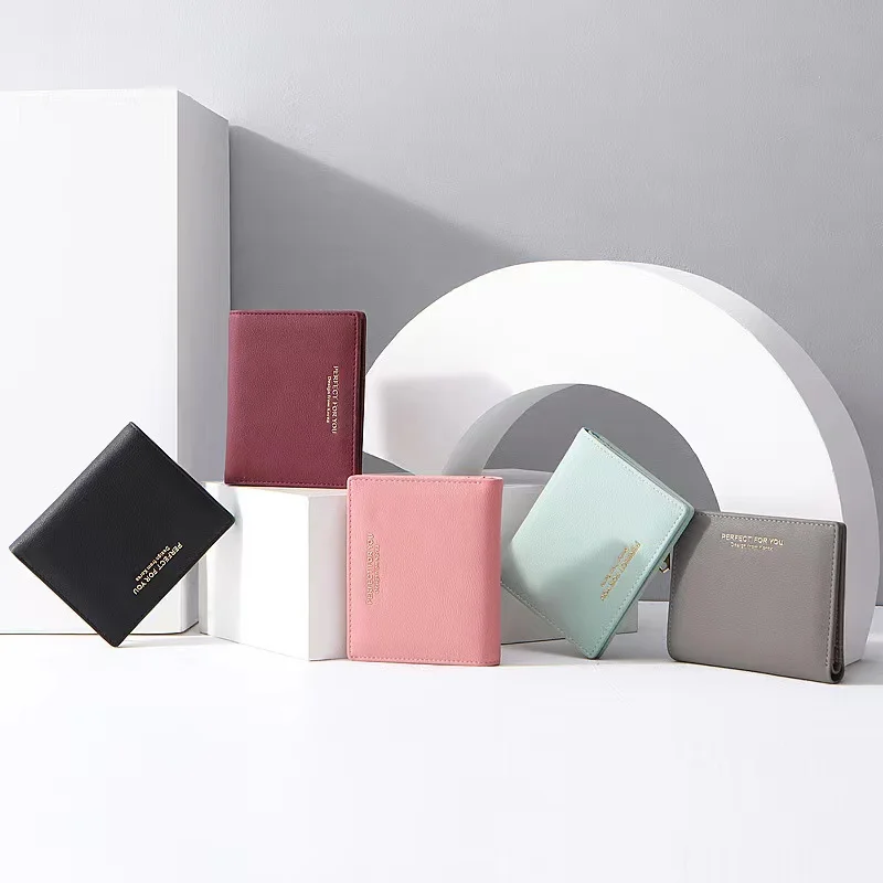 The-new-lady-wallet-senior-brief-paragraph-pure-color-wallet-female-han ...