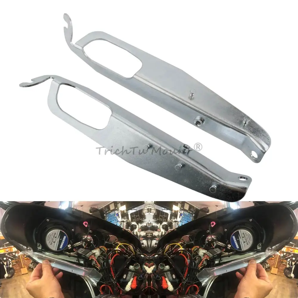 Motorcycle Batwing Inner Fairing Speaker Support Bracket Holder Clamp ...