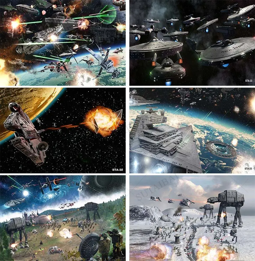 Star Wars Space Battle Background