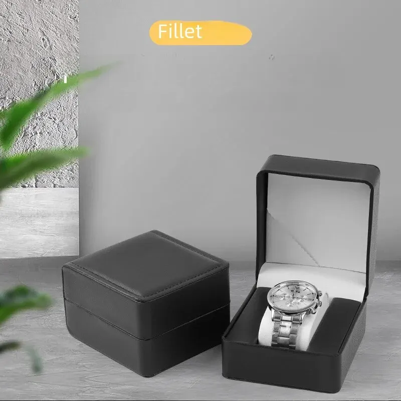 High-end-Pu-Leather-Watch-Box-Flip-Cover-Single-Watch-Packaging-Box ...